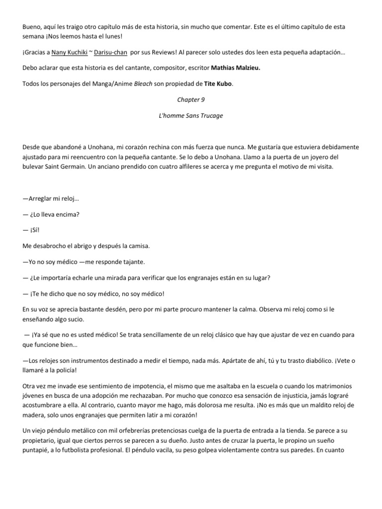 La Mecanique Du Coeur | PDF | Reloj | Verdad