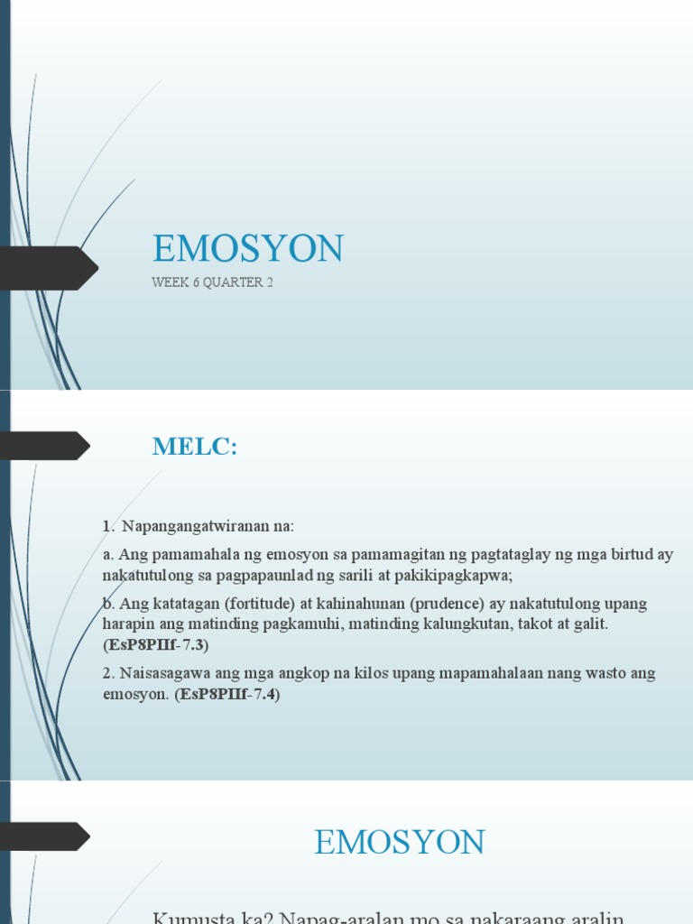 EMOSYON (Week6) | PDF