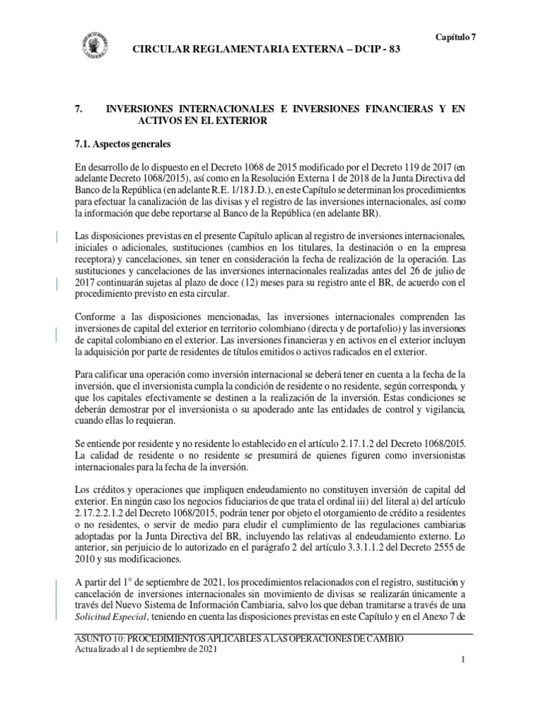 DCIP Capitulo7 | PDF | Moneda | Inversiones