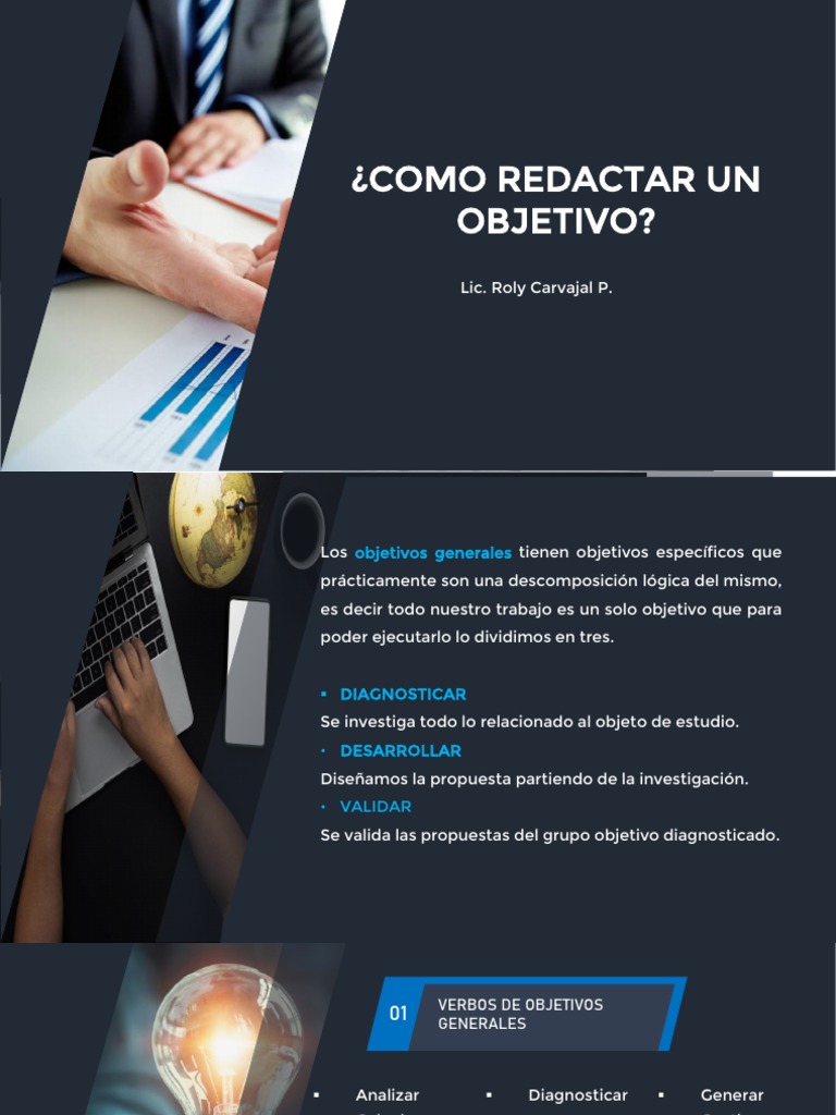 Cómo Redactar Objetivos | PDF