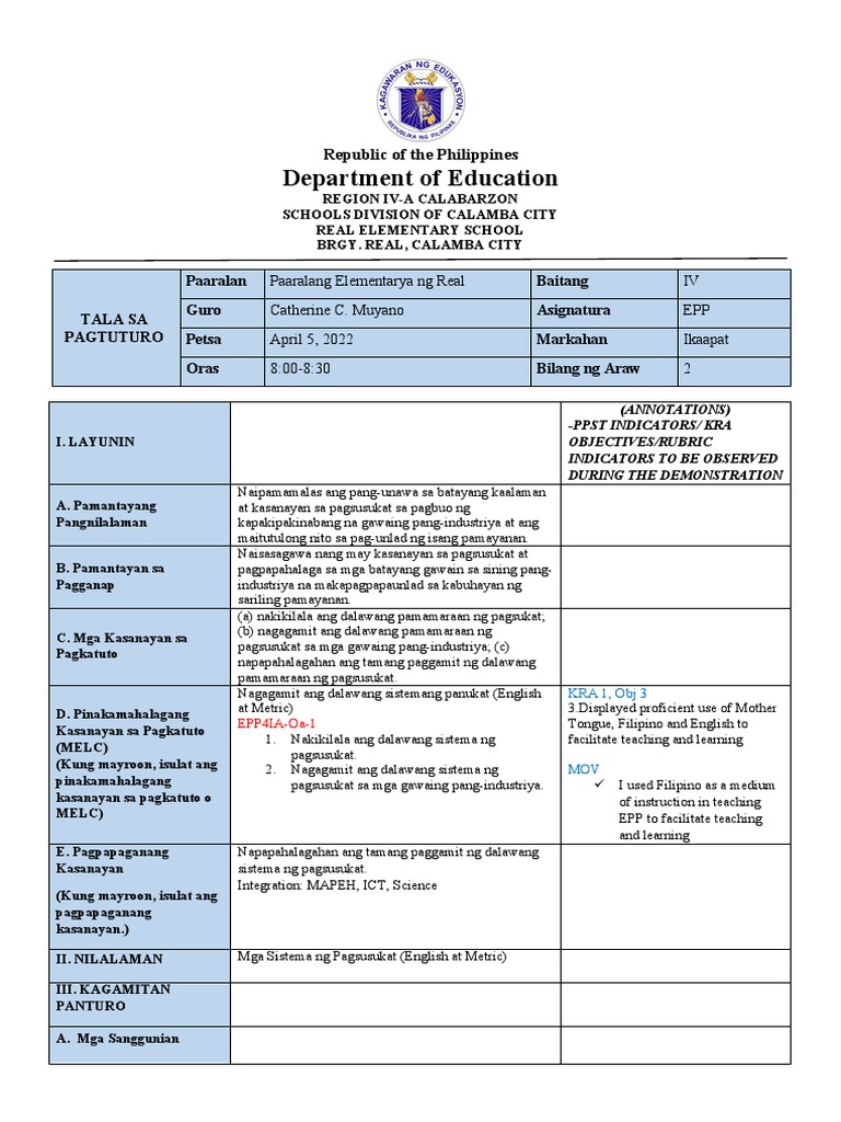Sistemang Panukat | PDF