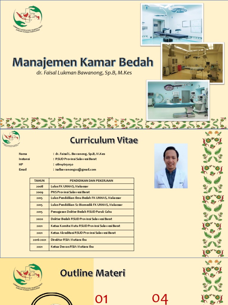 Manajemen Kamar Bedah | PDF