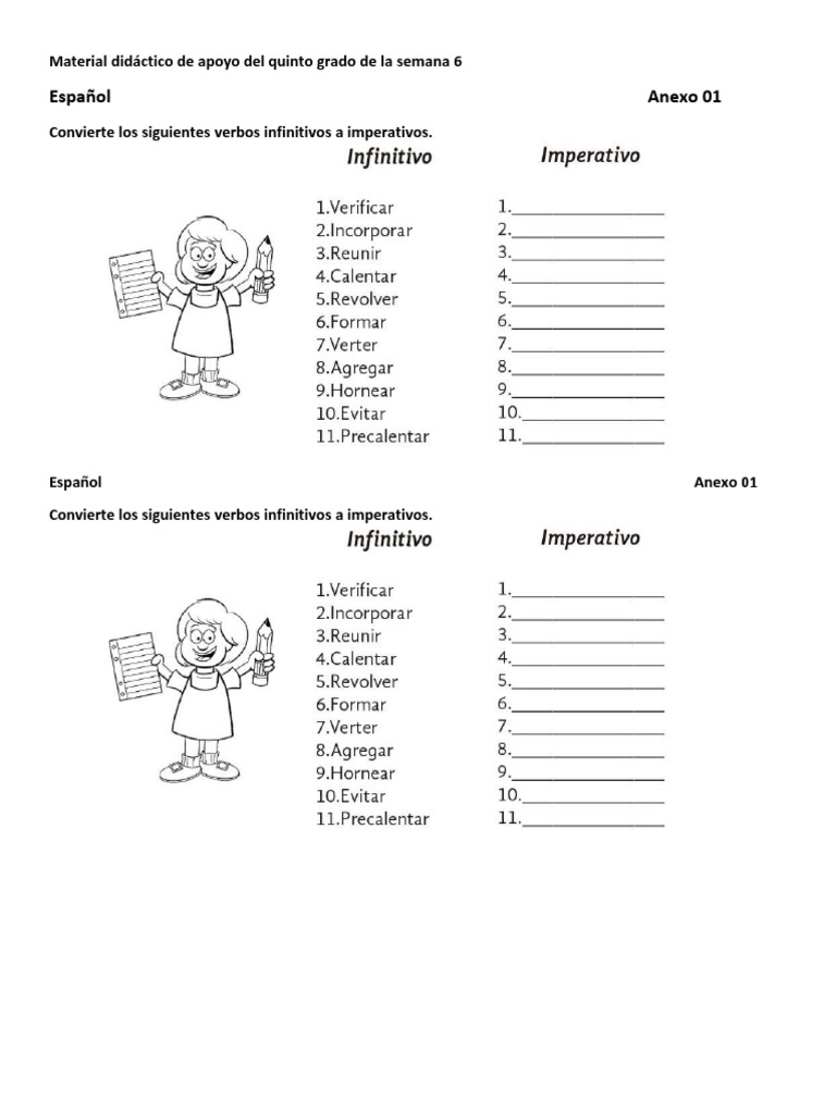Material Didáctico Quinto Grado Sem 6 | PDF