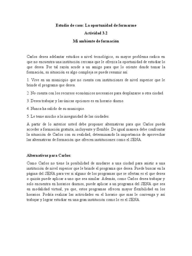 Estudio de Caso. Act 3 - 2 - Análisis | PDF