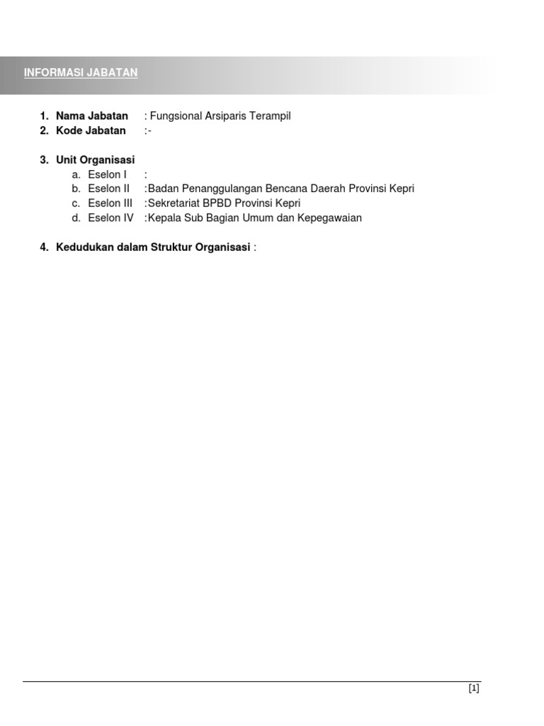 Arsiparis Terampil | PDF