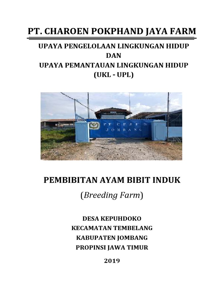 Draft PT. Charoen Pokphand Jaya Farm (CP-5) | PDF