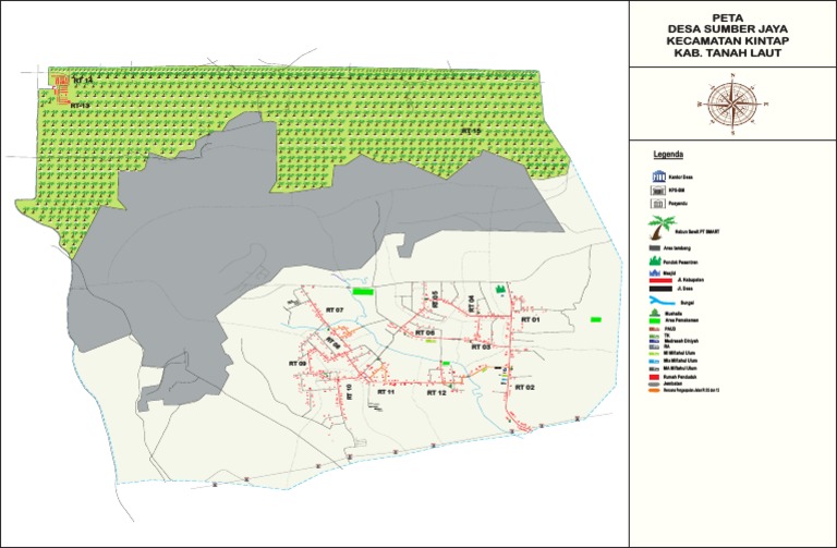 Peta Desa Sumber Jaya Kintap Tanah Laut | PDF