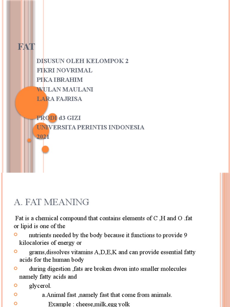 Fat: Types, Functions, Sources, Effects of Excess and Deficiency | PDF ...
