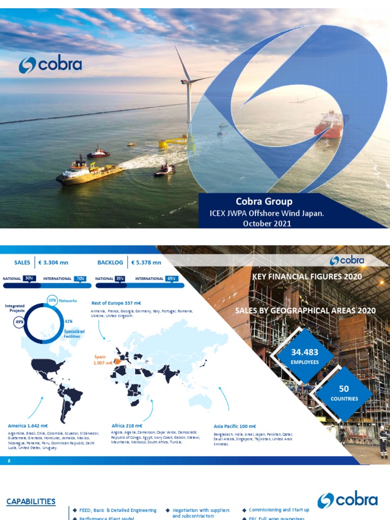 Cobra Group: ICEX JWPA Offshore Wind Japan. October 2021 | PDF | Power ...
