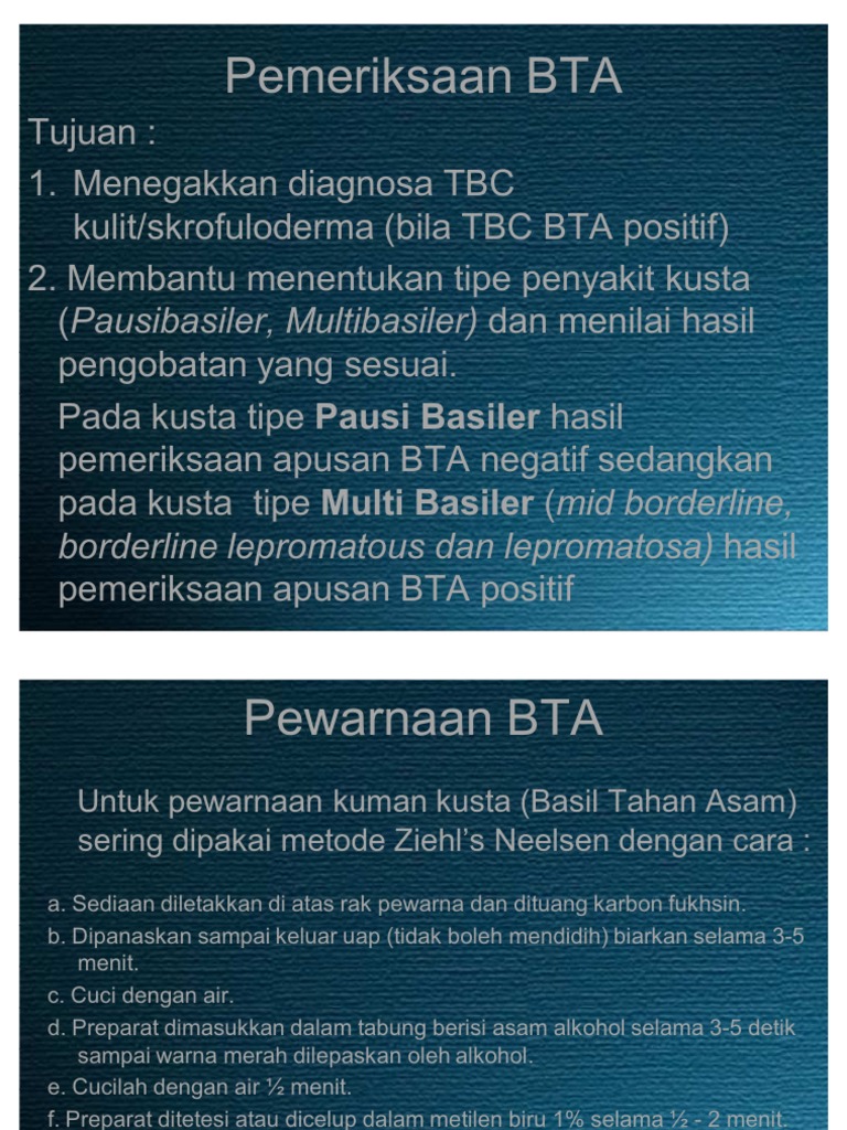 Pemerksaan BTA | PDF