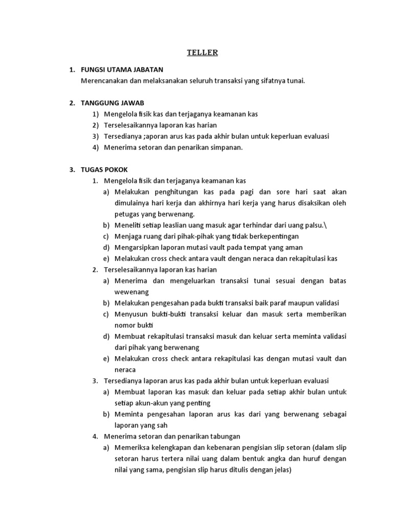 TELLER | PDF