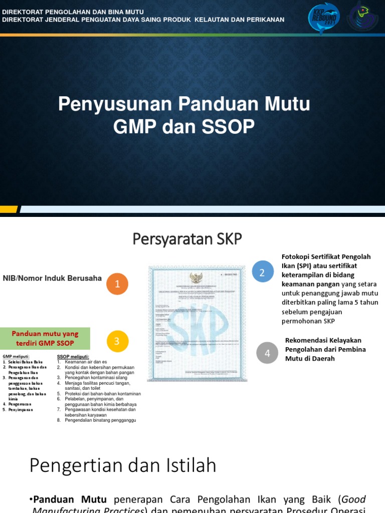 Panduan Pembuatan GMP SSOP | PDF
