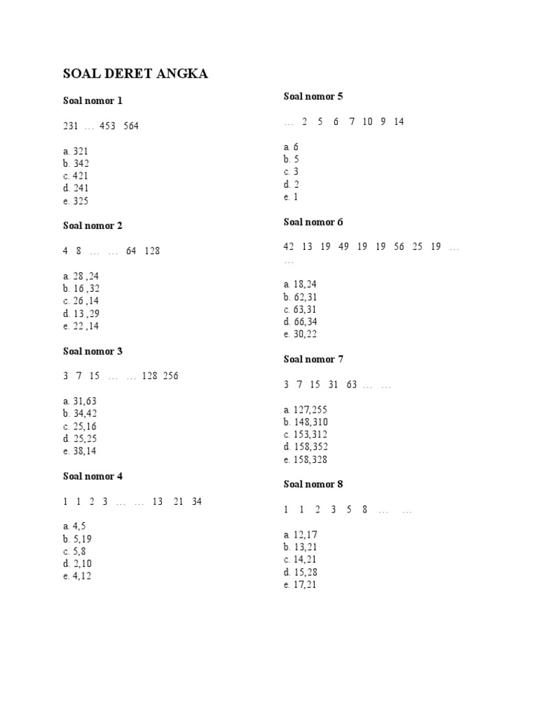 Psikologi Deret Angka 40 | PDF