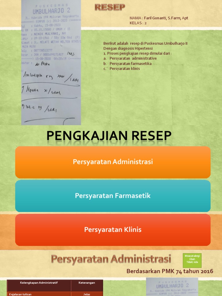 Pengkajian Resep | PDF | Pengembangan Diri | Kesehatan Holistik