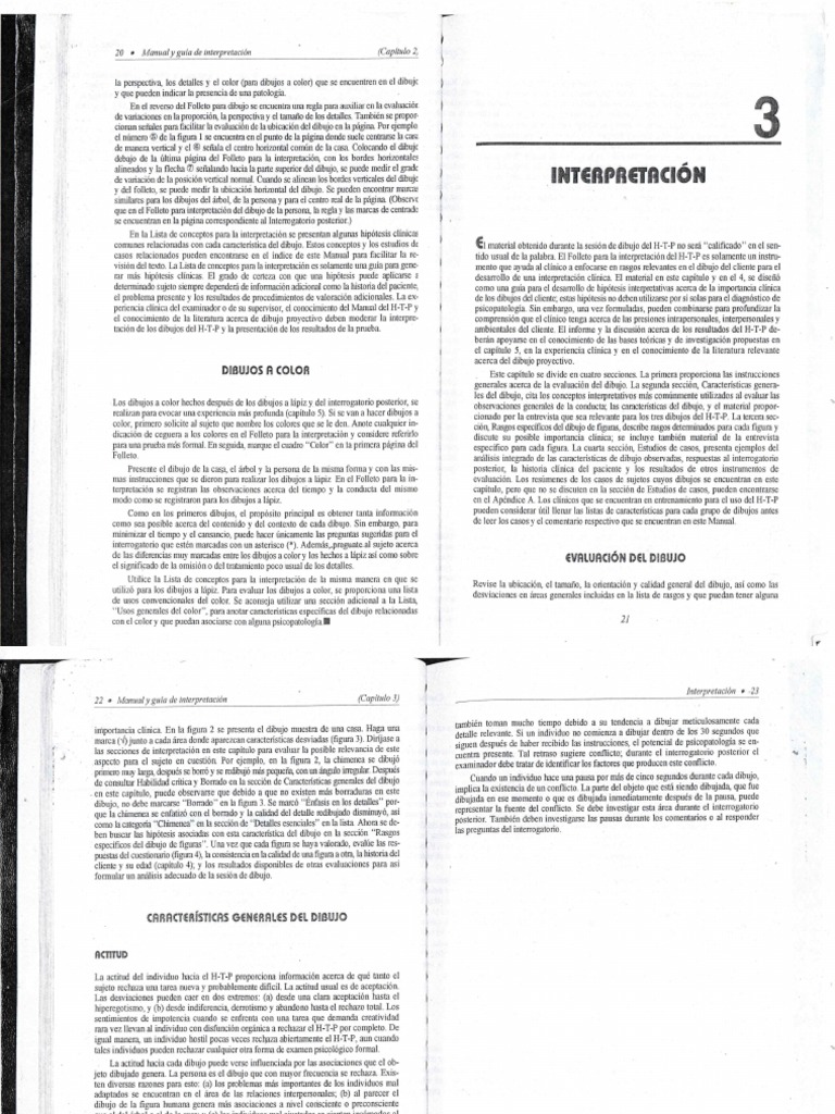 Manual e Interpretacion de Test HTP John N Buck | PDF