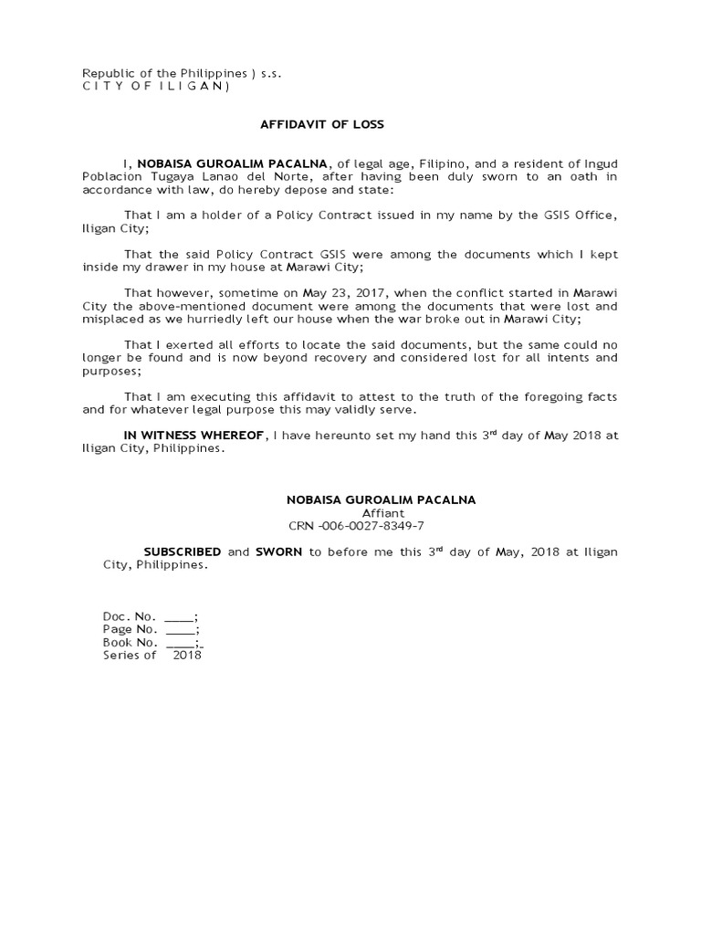 IN WITNESS WHEREOF, I Have Hereunto Set My Hand This 3 | PDF