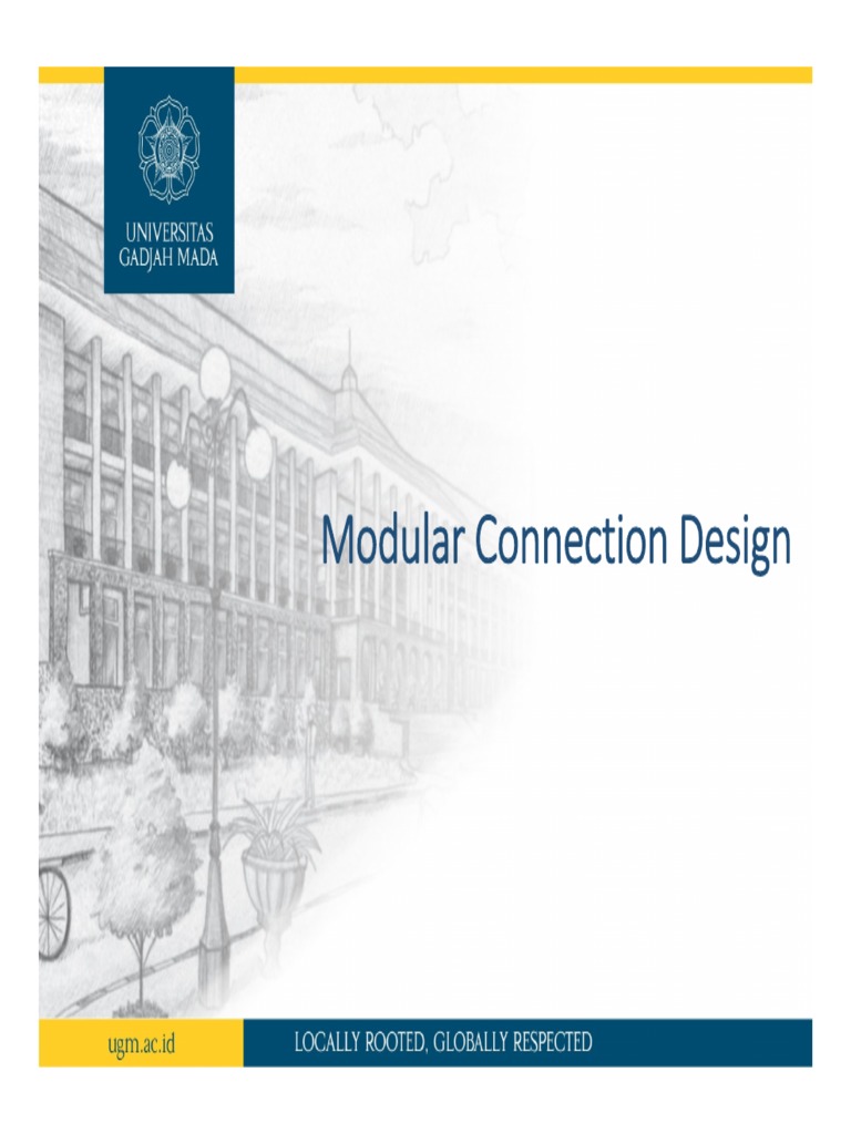 Modular Connection Design | PDF | Building Engineering | Architectural ...