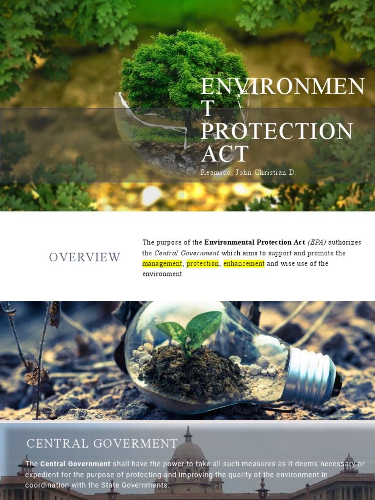 Overview of the Environmental Protection Act | PDF | Pollution | Wildlife