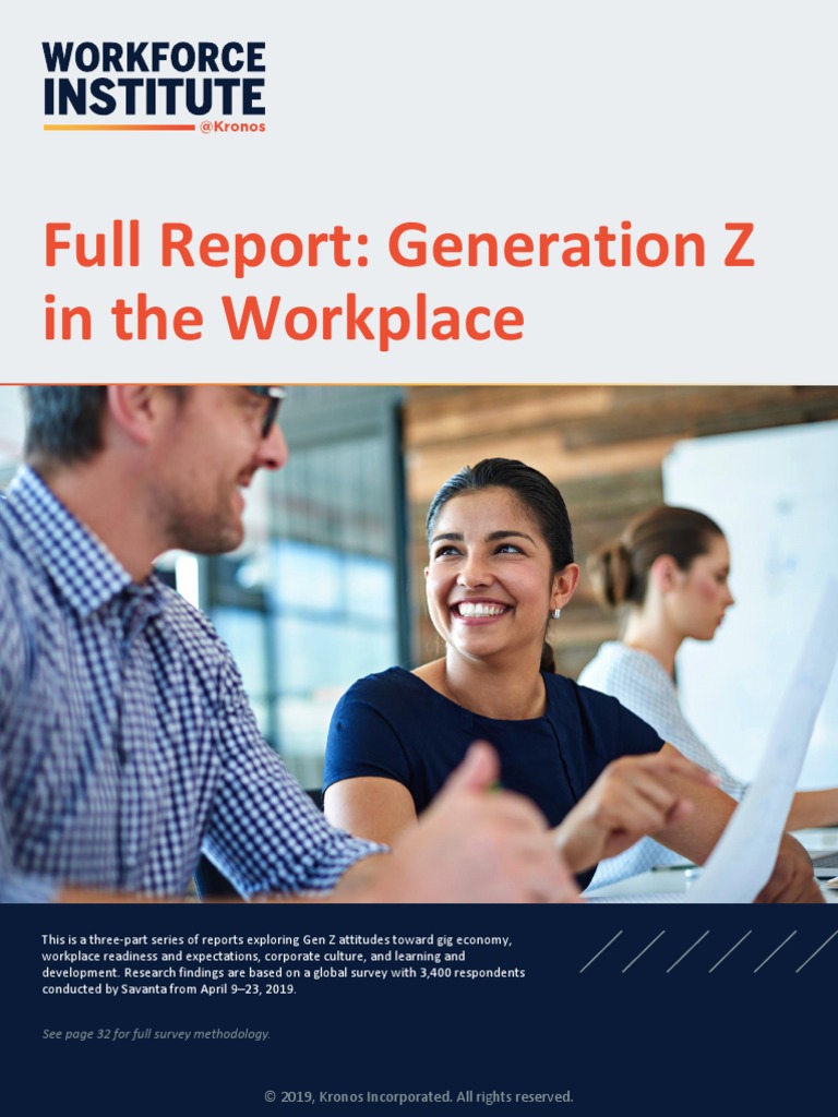 Gen Z Full-Report-Generation-Z-in-the-Workplace | PDF | Temporary Work ...