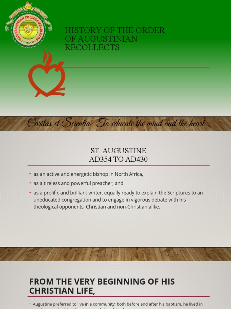 History of The Order of Augustinian Recollects | PDF | Catholic Church ...
