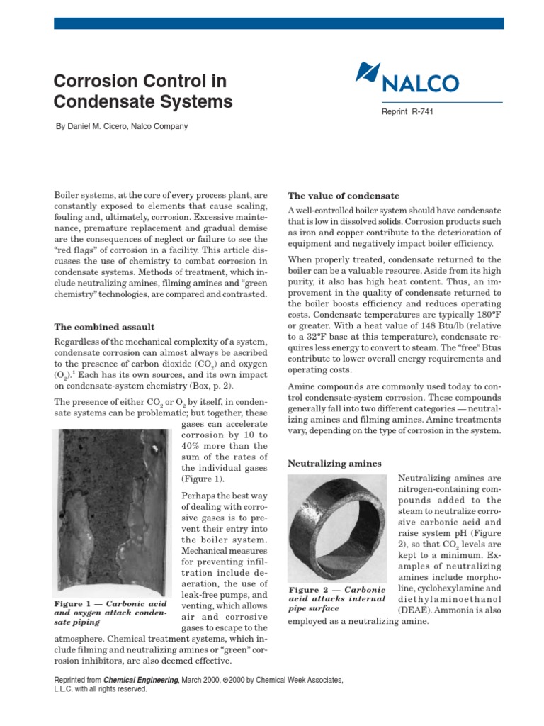 Controlling Corrosion in Condensate Systems with Chemistry | PDF ...