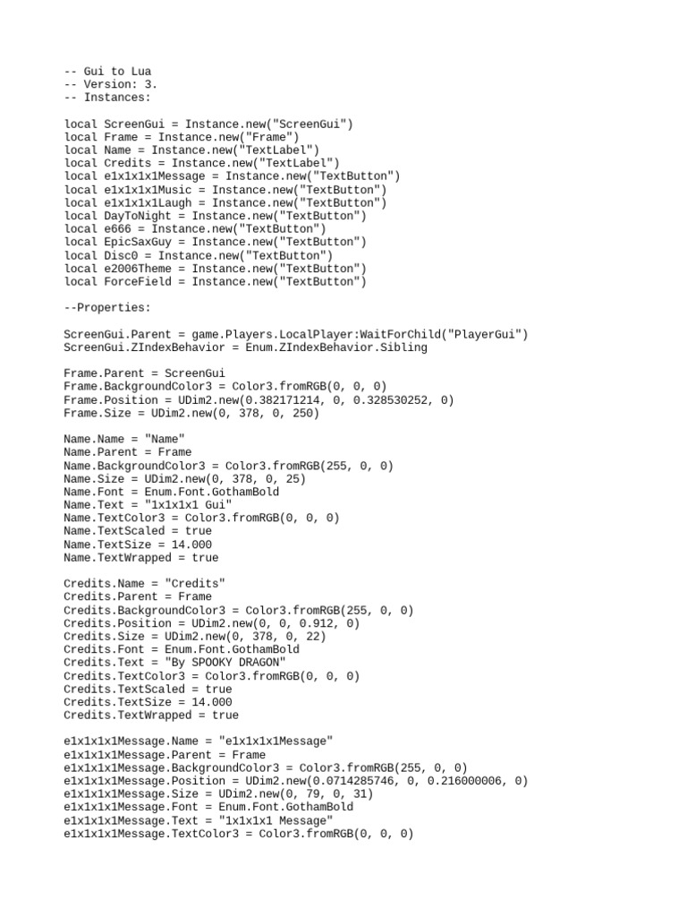 1x1x1x1 Roblox Game Destroyer Script Ragdol Engine Arceus X Script | PDF | Computing