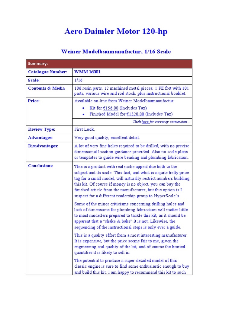 1-16 Damiler 120-hp Motor | PDF | Vehicle Technology | Engines