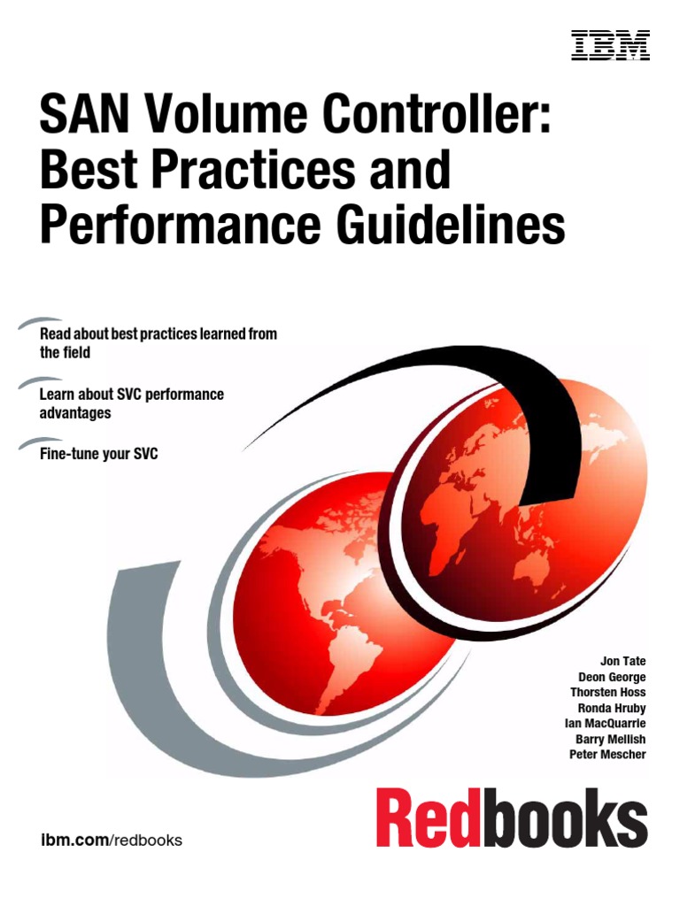 Redbook IBM (SVC-2145) Best Practices | PDF | Computer Data | Computer ...