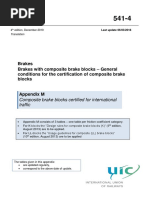 UIC 541-3 Brake Pad Certification Guide | PDF | Brake | Transportation ...