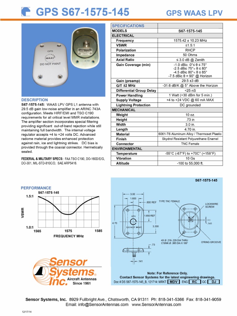 S67-1575-132-145 Specification | PDF