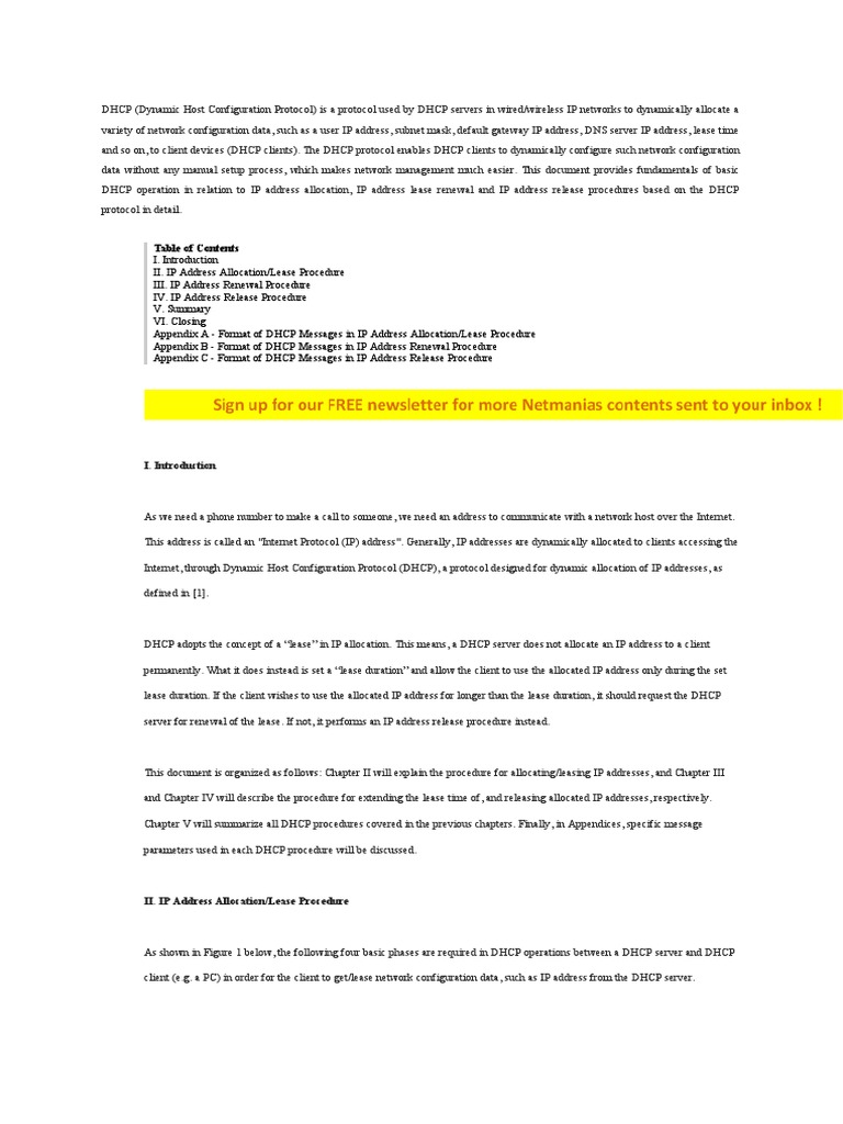 DHCP - DORA Process Call Flow Wifi | PDF | Ip Address | Computer Network