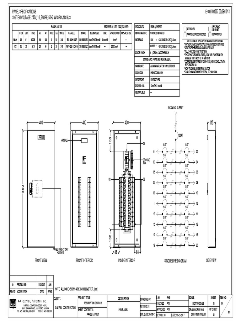 04 - Panel Apb3-Panel Layout | PDF | Electromagnetism | Manufactured Goods
