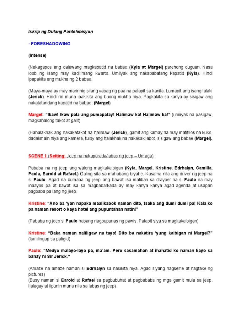 Iskrip NG Dulang Panradyo | PDF