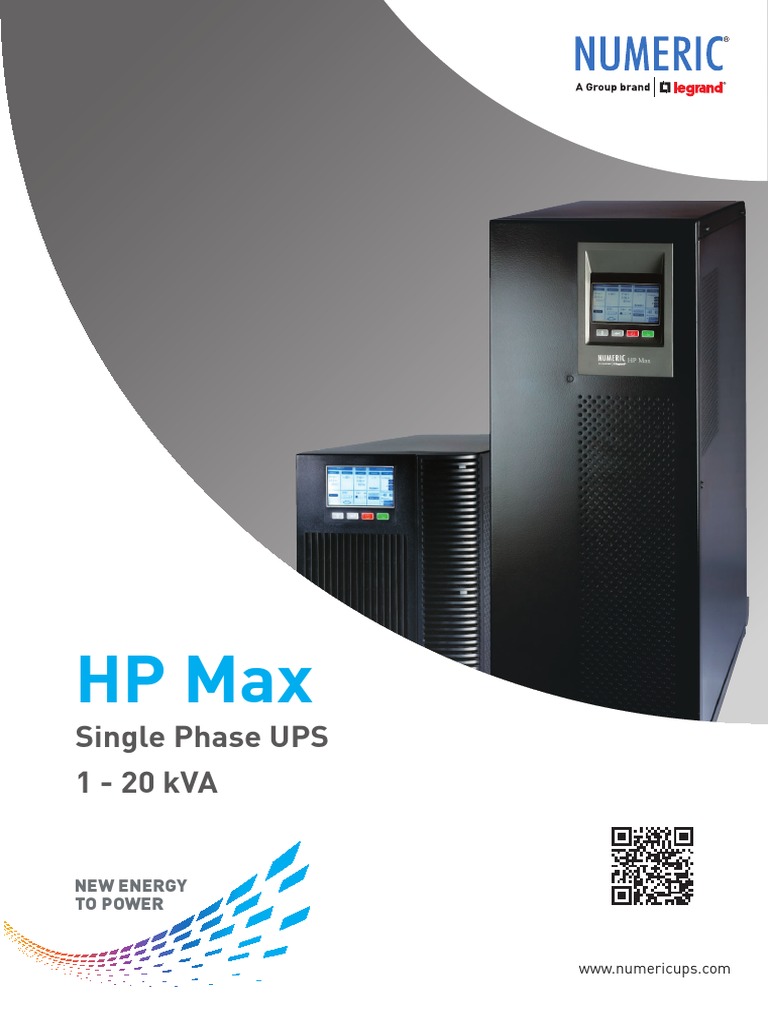HP Max Single Phase UPS Overview | PDF | Electronics | Electrical ...
