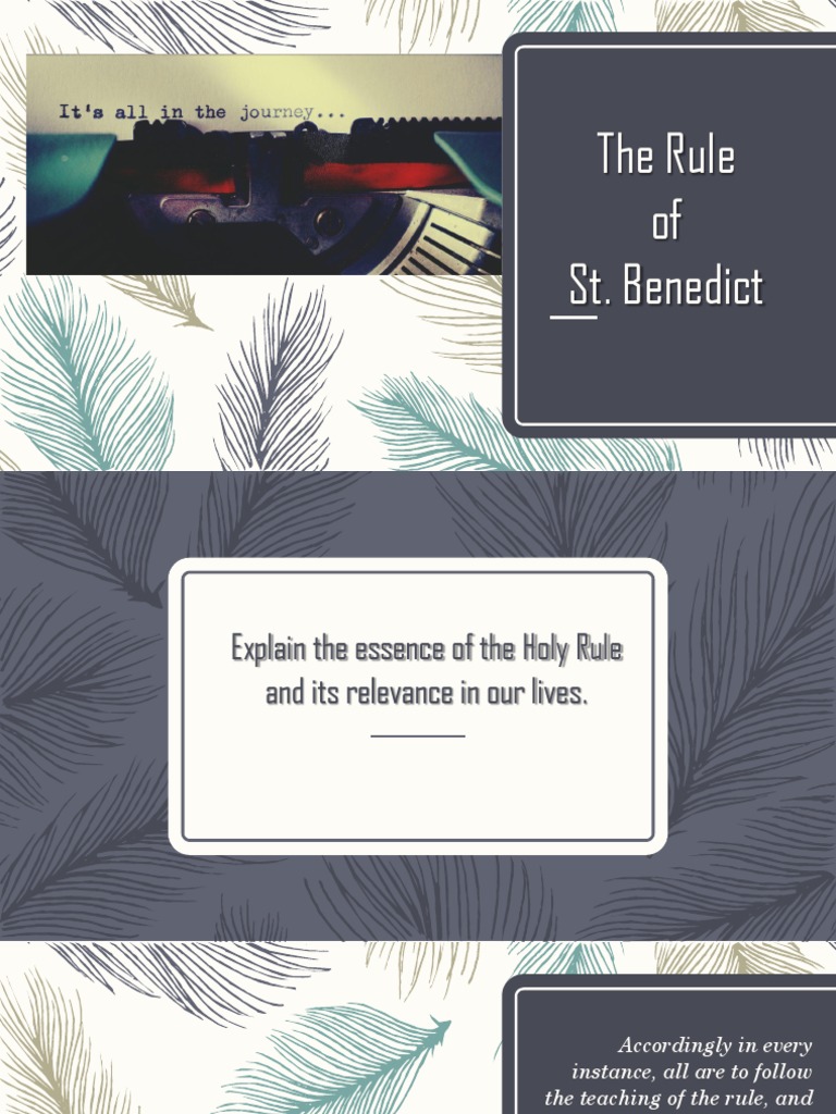 The Relevance of St. Benedict's Rule | PDF | Jesus | Monk