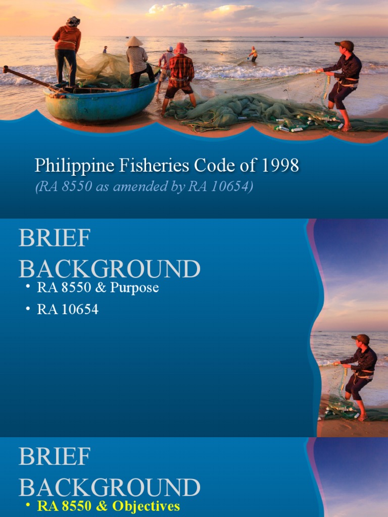 Philippine Fisheries Code of 1998: (RA 8550 As Amended by RA 10654 ...