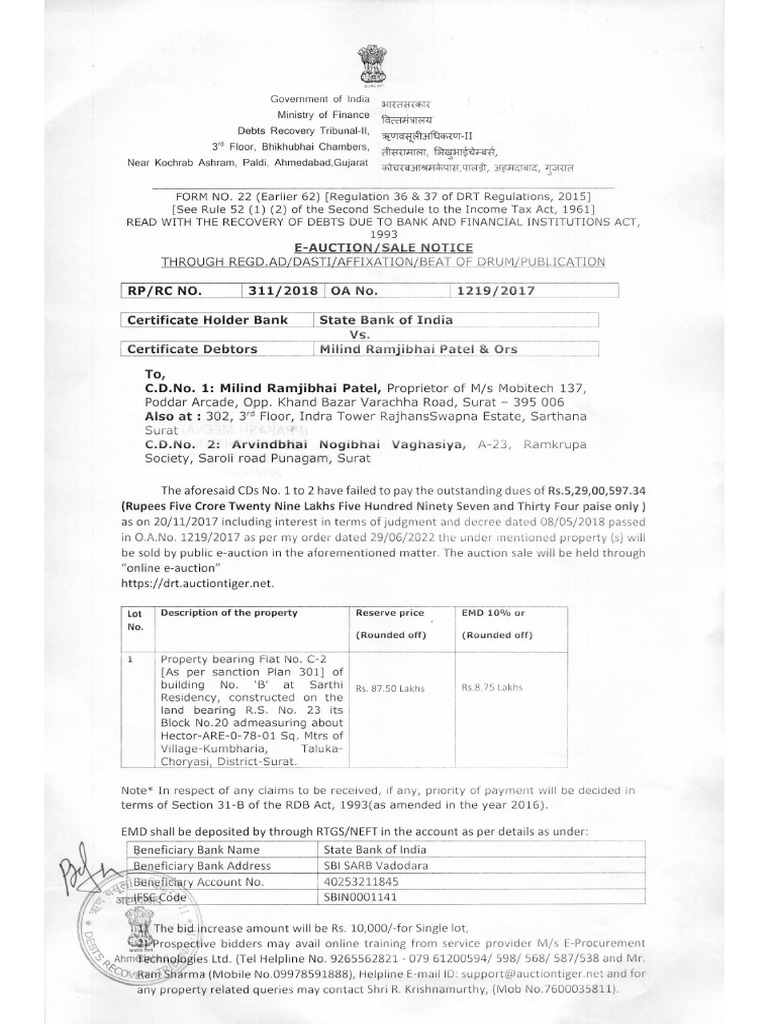 3462 Mobi Tech DRT Sale Notice WTH Terms and Conditions 20220629 | PDF