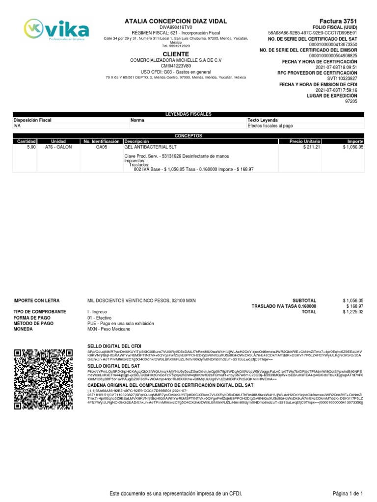 LIMPIEZA VIKA (PDF 2-VICKA Detalle, Decimal y Ajuste) | PDF | Servicios (economía) | Pagos