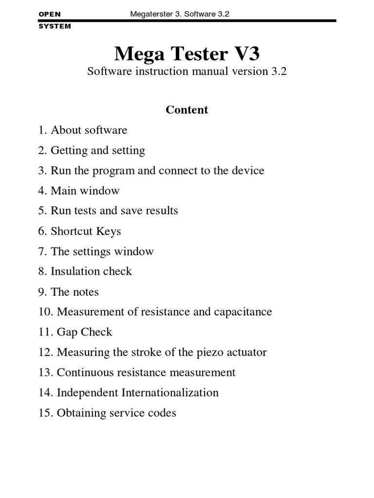 F7U5-Megatester V3 Software 3.2 | PDF | Computer File | Piezoelectricity