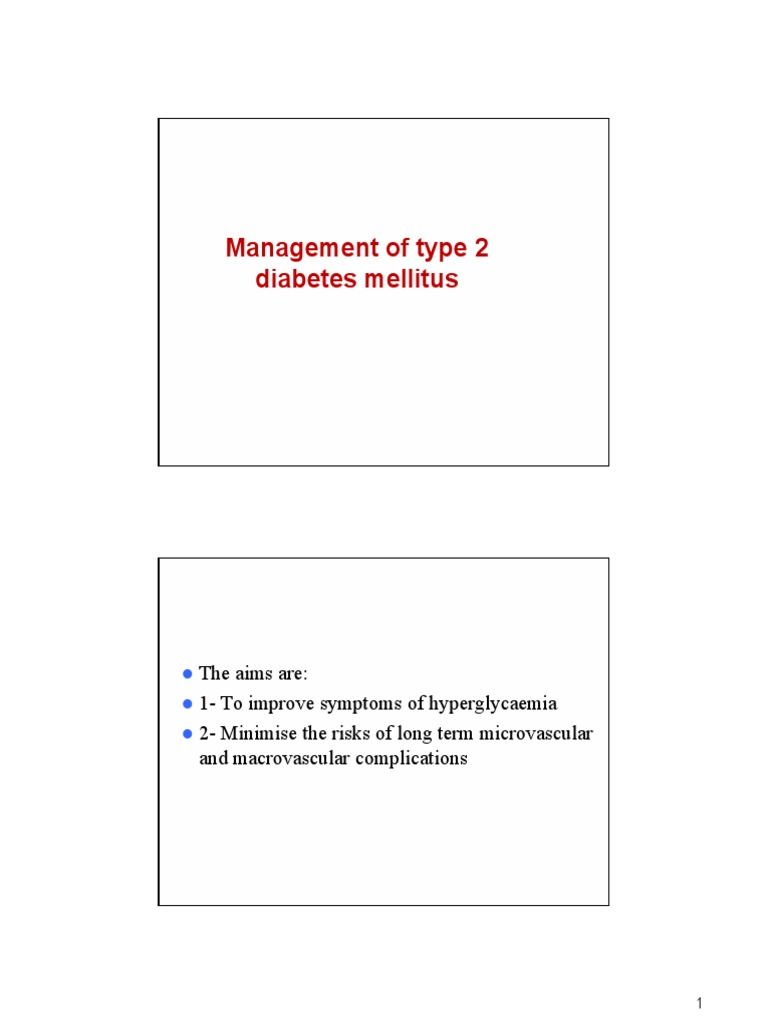 Management of Type 2 DM | PDF | Hyperglycemia | Cholesterol