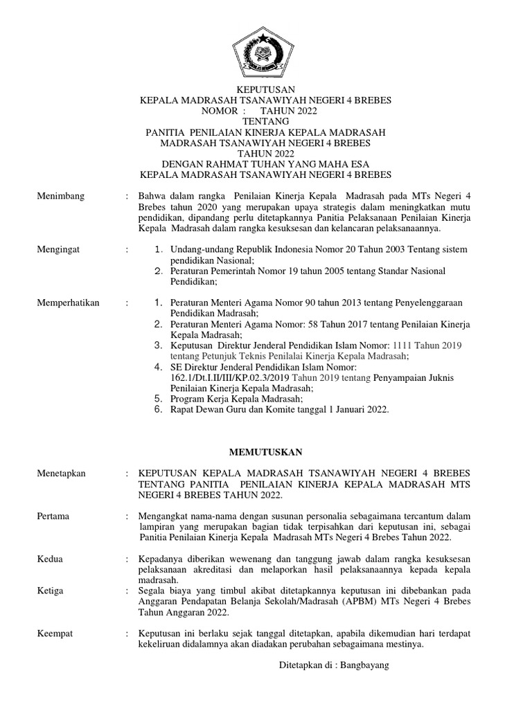 SK Tim PKKM 2022 | PDF