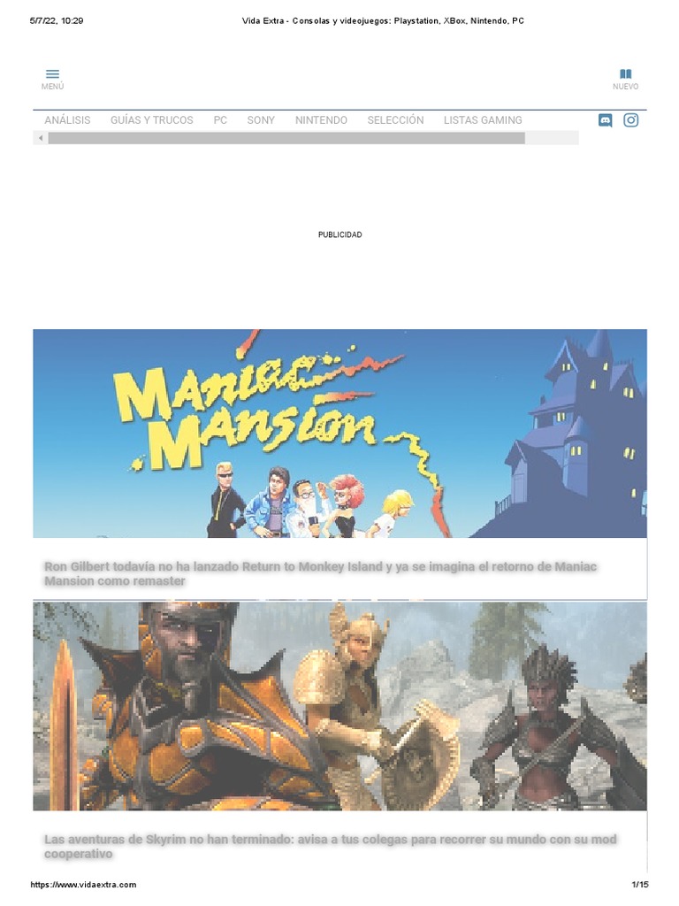 Vida Extra - Consolas y Videojuegos - Playstation, XBox, Nintendo, PC | PDF | Juegos de consolas ...