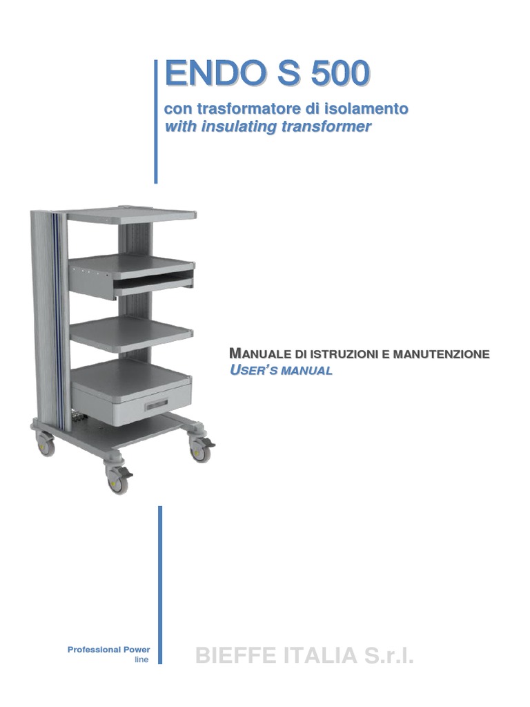 Bieffe Italia - ENDO S 500 - Manuale | PDF