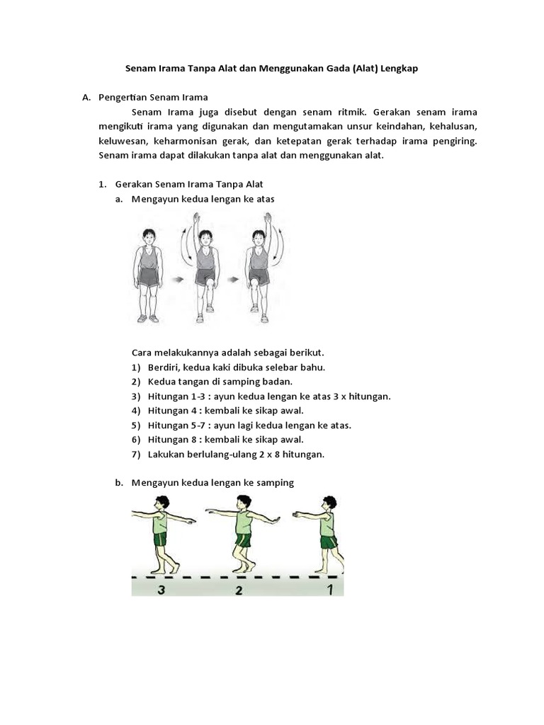 Teknik Senam Irama dengan Gada | PDF