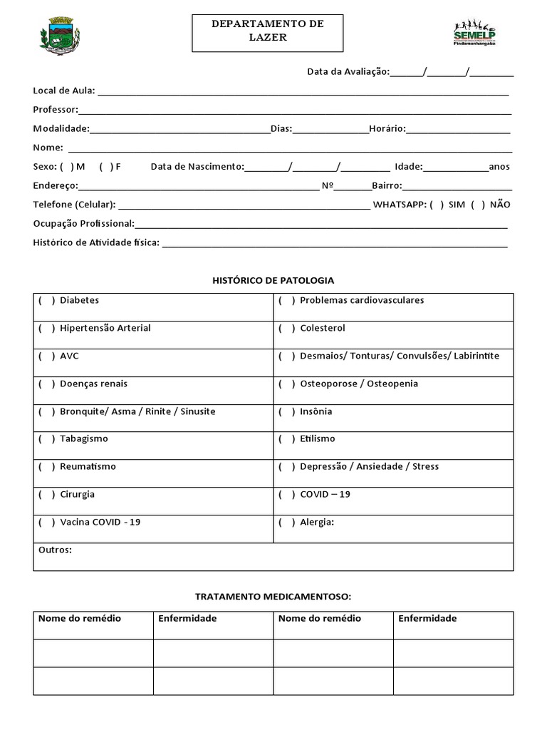 Ficha de Avaliação Física | PDF | Índice de massa corporal | Doenças e ... Ficha de Avaliação Física | PDF | Índice de massa corporal | Doenças e ...