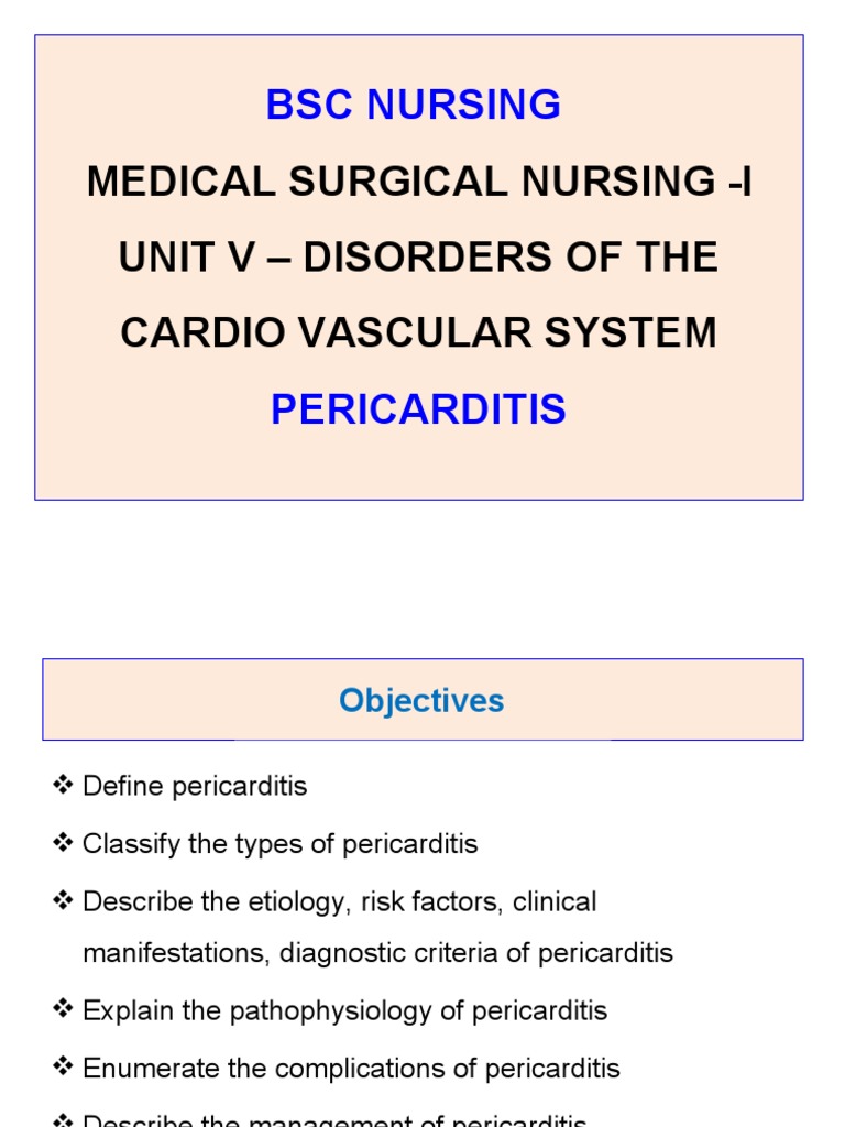 BSC Nursing: Medical Surgical Nursing - I Unit V - Disorders of The ...