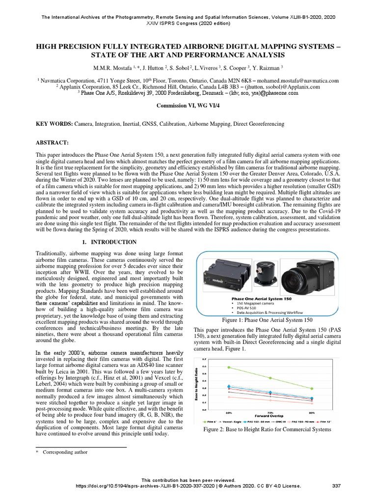 High Precision Fully Integrated Airborne Digital Mapping Systems | PDF