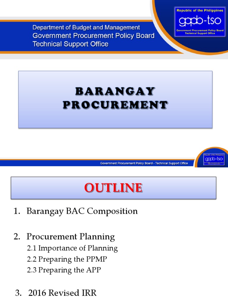 Barangay Annual Procurement Plan Guide | PDF | Procurement | Cost