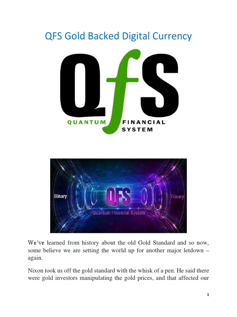 QFS Gold Back Digital Currency | PDF | Currency | Money