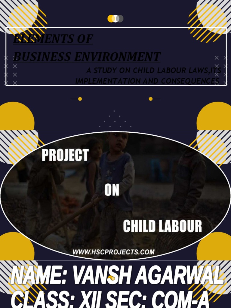 3 Vansh Agarwal BST Project | PDF | Child Labour | Labour Economics